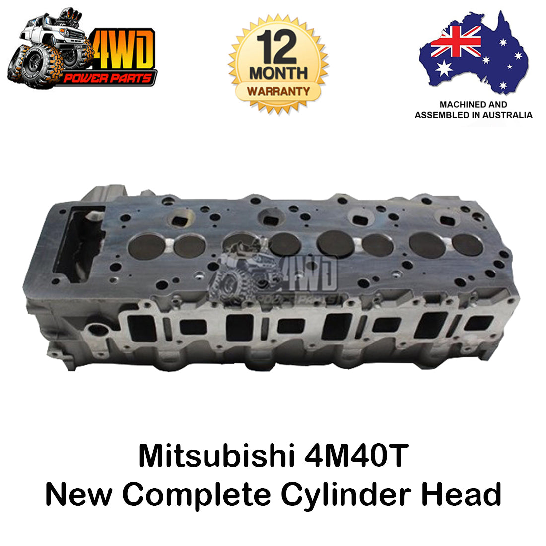 Mitsubishi 4M40T 4 Cyl 8v SOHC Complete Cylinder Head – 4WD Power Parts