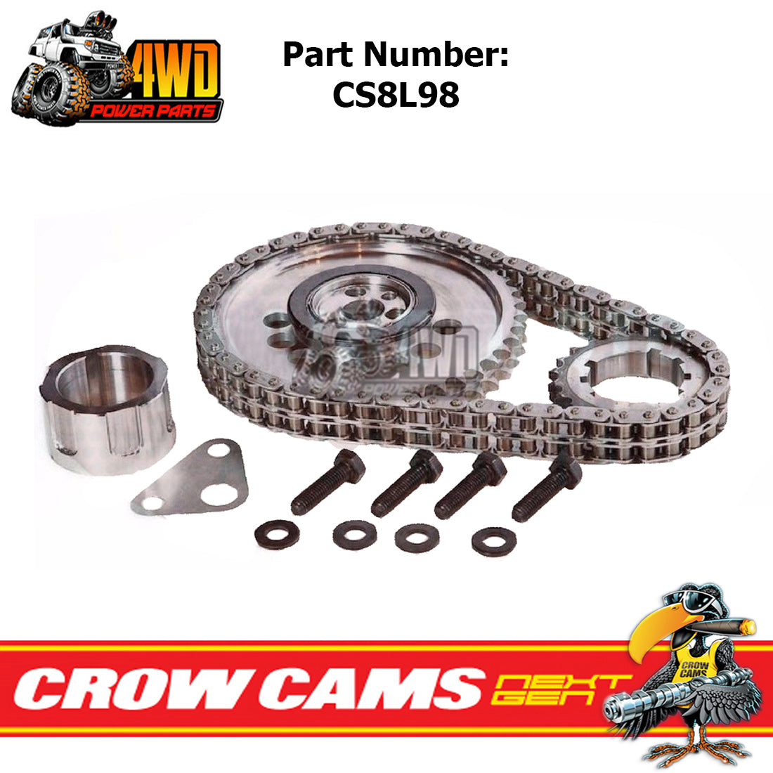 Crow Cams High Performance Dual Row Timing Chain Set Holden LS3 L77 L9 ...