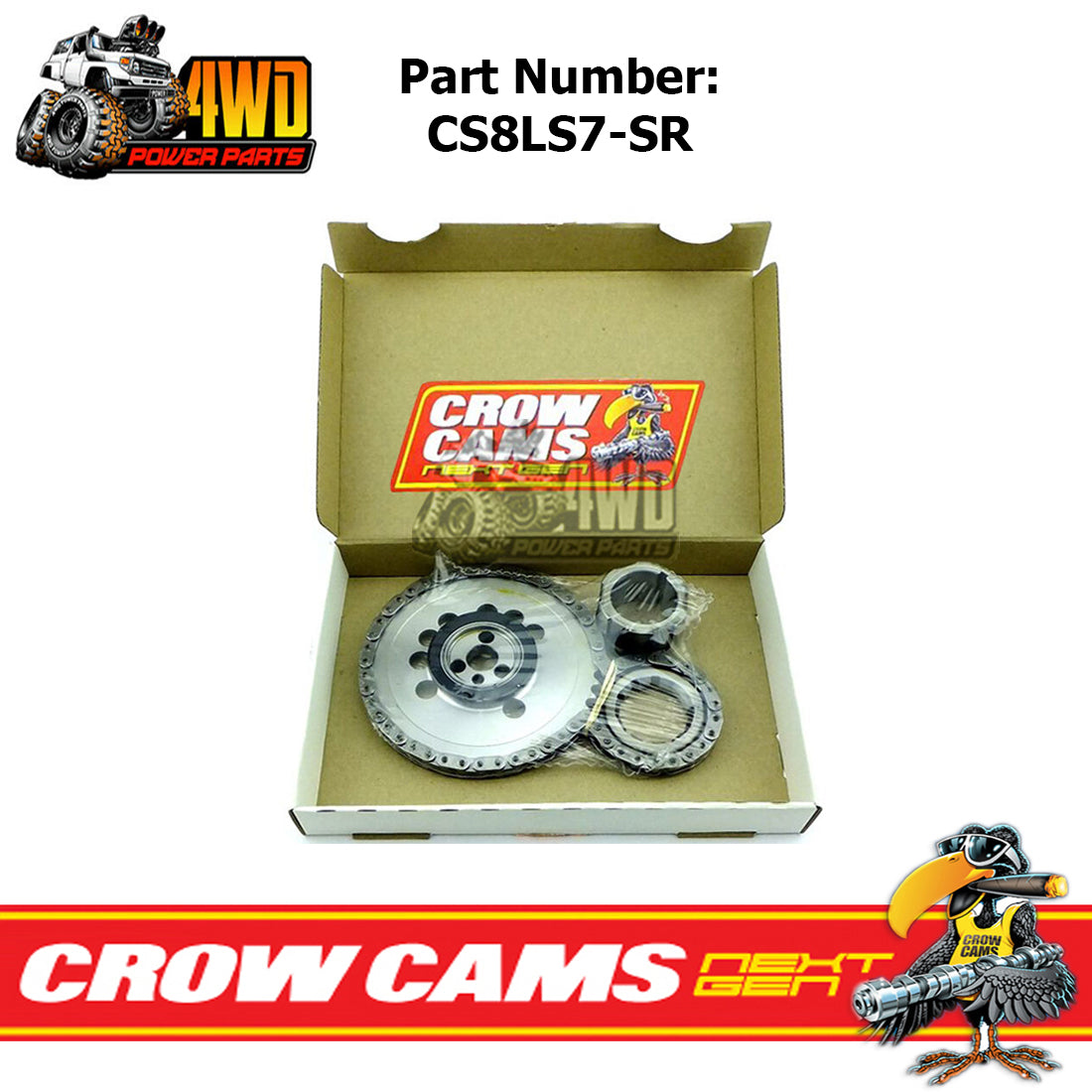Crow Cams Single Row LS7 LS3 Timing Chain Set IWIS Chain Holden Chev V ...